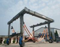 China Safety Overload Limiter Rubber Tired Gantry Crane 80 Ton Easy Operation for sale
