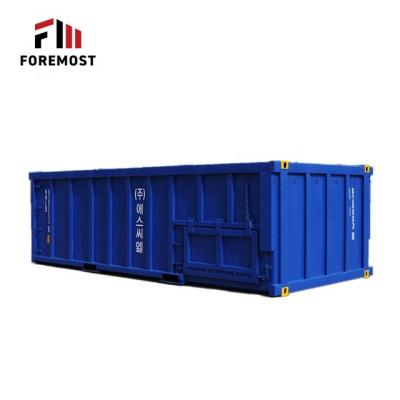 China Weatherproof Secure Design Hard Open Top 20 Feet 20 ft Half Height Bulk Shipping Container for sale