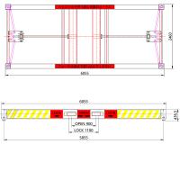 China Design Machine 20Ft Standard Telescopic Container Spreader Size Customized Container Spreader Crane for sale