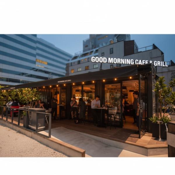 Quality Modern Coffee Bar Container Shop Storage Container House Custom Container Coffee Shop Bar for sale