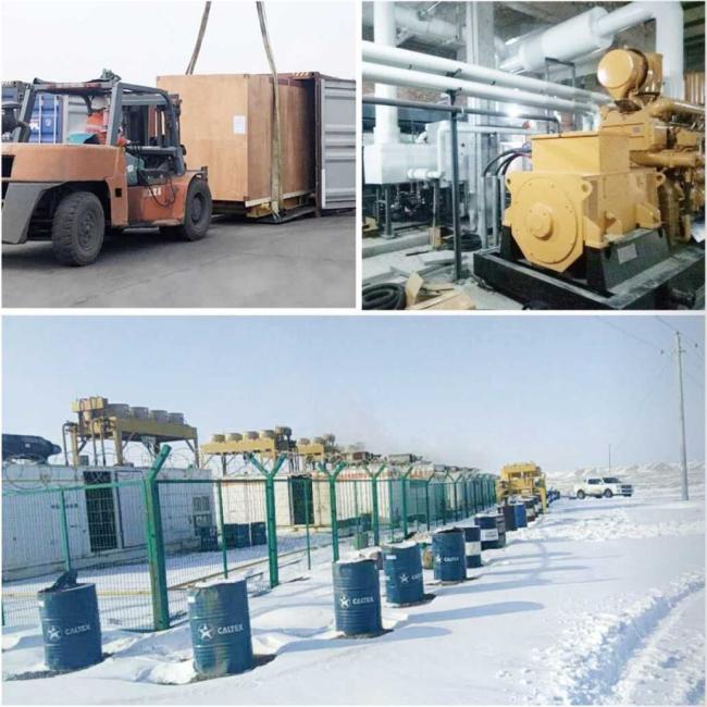 Jichai 500kw Gas Generator G12V190zldt 1512t Model