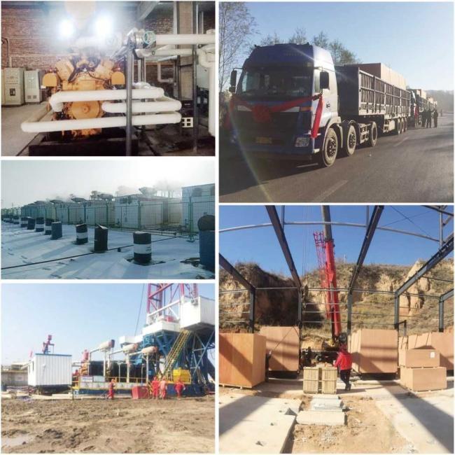 Jichai 500kw Gas Generator G12V190zldt 1512t Model