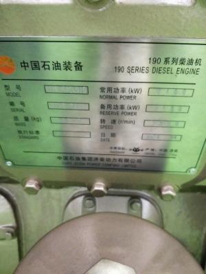 Cina 100 kg H16V190zld 1FC5634 Generatore diesel set per l'olio personalizzato richiesta personalizzazione in vendita