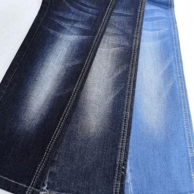 China Dark Blue Cotton Spandex Denim Fabric Denim Fabric Blended 70'' 71'' 8.6oz for sale