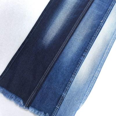 China 92% C 6% P 2% S Cotton Spandex Denim Fabric Stretch Super Dark Blue 11oz for sale