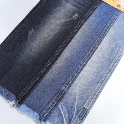 Cina 98% di cotone 2% di spandex Super blu scuro Stretch denim tessuto per jeans in vendita