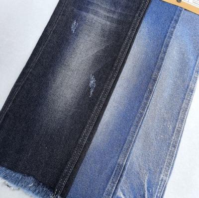 Cina 98% cotone 2% spandex cotone spandex denim tessuto 9,7 oz super blu scuro 66' 67' in vendita