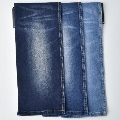 China 8.5oz Colored Stretch Denim Fabric Woven Cotton Polyester Spandex Denim Fabric for sale