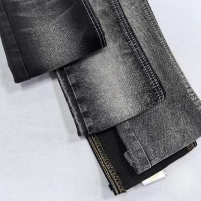 Cina 70% Cotone 28% Poliestere 2% Spandex Tessuto Denim Twill Nero Pesante 11.2oz Per Abbigliamento-Gonne Resistente in vendita