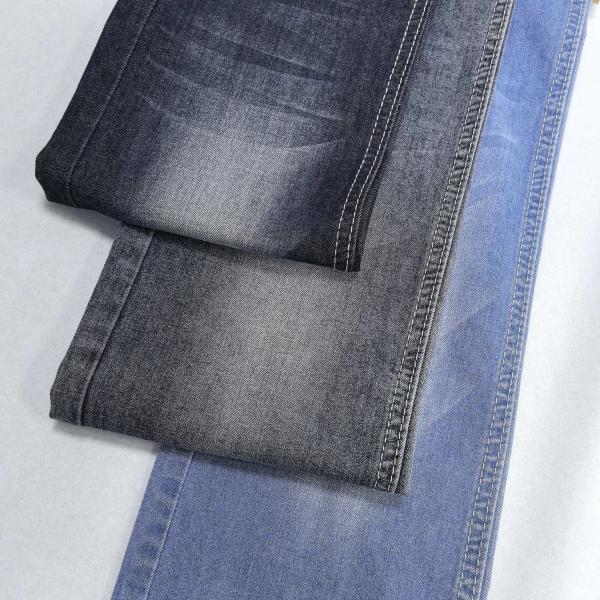 Quality 16S Yarn Count T400 Cotton Dark Blue Stretch Denim Fabric 8 Oz JSD3062 With 86.5% Cotton 13.5%T400 for sale