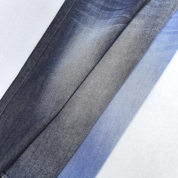 Quality 16S Yarn Count T400 Cotton Dark Blue Stretch Denim Fabric 8 Oz JSD3062 With 86.5 for sale