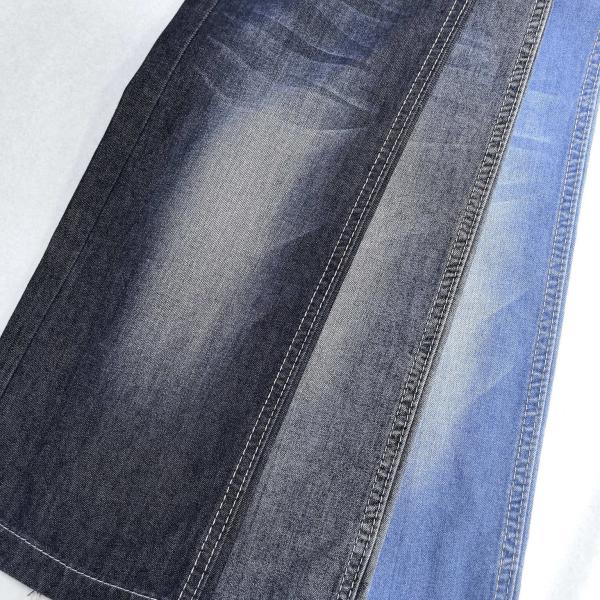 Quality 16S Yarn Count T400 Cotton Dark Blue Stretch Denim Fabric 8 Oz JSD3062 With 86.5 for sale