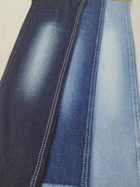 Quality C98% S2% Breathable 10oz 67/68'' 98% Cotton 2% Spandex SLUB Denim Fabric for sale