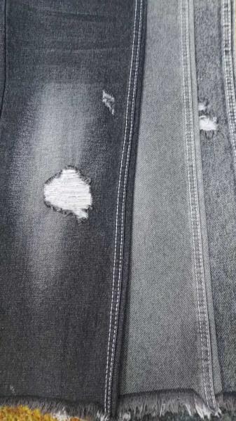 Quality Black Cotton Polyester Viscose Denim Fabric 10x7 JSD3022B for sale