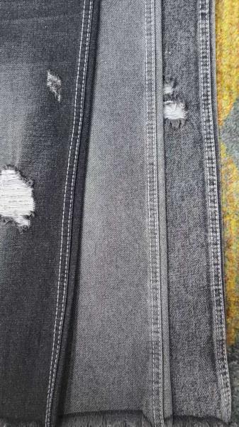 Quality Black Cotton Polyester Viscose Denim Fabric 10x7 JSD3022B for sale