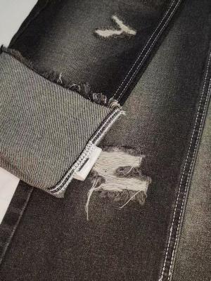 Cina 12.2OZ TWILL Style Stoffa denim NERO/BIAU con costruzione 7*7 Per uomo jeans in vendita