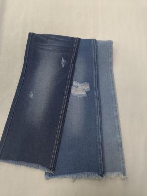 Cina 80% cotone non elastico cotone poliestere viscoso scuro indigo 180 cm tessuto denim 10*7 JSD3198-1 in vendita