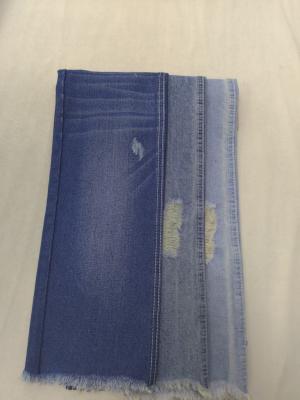 China 12.6oz Sky Blue Cotton Polyester Denim Fabric 7x7 180cm for sale