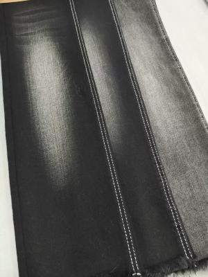 China BLACK/BLACK 180cm Full Width Siro Yarn Cross Slub Stretch 9.2oz Denim Fabric For Denim Coat Or Jeans for sale