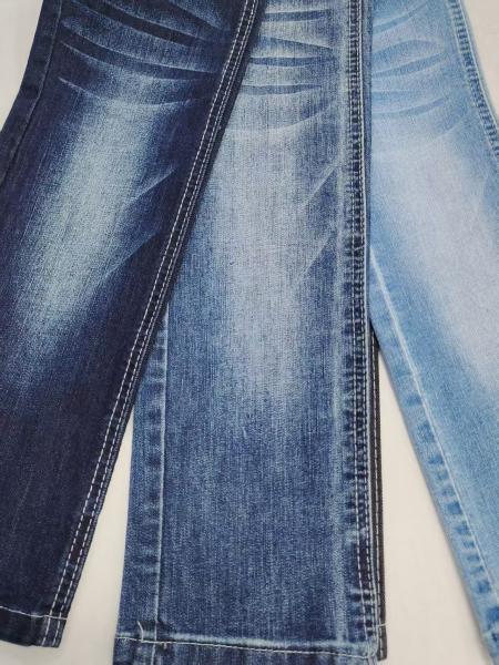 Quality 9.7oz  Spandex  Slub  Yarn 65%Cotton Denim Fabric 10S Shrink Resistant For Lady Jeans for sale