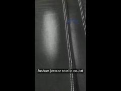 good quality stretch cotton polyester rayon  siro denim fabric black/black jsd3433a
