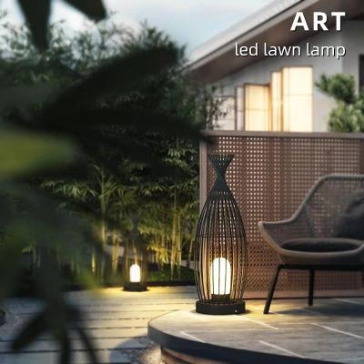 Cina Le luci del prato inglese di Palo LED rivestono di ferro il paesaggio creativo del giardino della villa del giardino dell'acrilico 200x550mm E27 220v in vendita