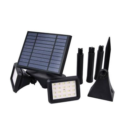 Cina Luminosità a testa alta doppia al suolo solare delle luci di inondazione del giardino impermeabile IP65 3.5W in vendita