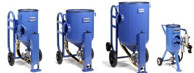 China shot blasting tank equipment for rust cleaning of steel pipe internal surface Shot spraying by pneumatic compressed air for sale