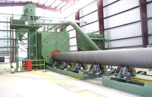 China Shot blaster rust cleaning for steel pipe in very good quality and long service life for sale