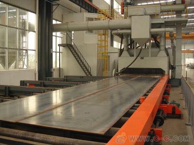 China I beam Steel structure shot blasting machine in good quality and long service life for sale