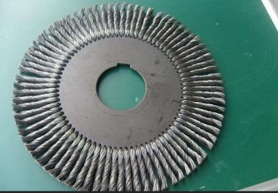 China Torsion wire brush for removing PE layer of steel pipe end with good durability for  PE layer bevleing of pipe end for sale