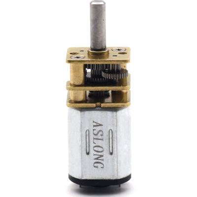 China ASLONG JGA12-N20 12mm 6V 10-1500RPM Mini DC Gear Low Speed Motor 12v Dc Gear Motor D Shaft Dc Gear Motor 12v for sale