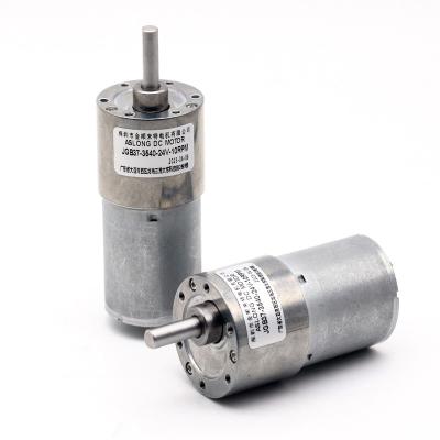 China Micro Motor Gear Motor JGB37-3540 37mm 24V 9-1280RPM 37mm High Torque Low Rpm 24v Dc Gear Motor for sale