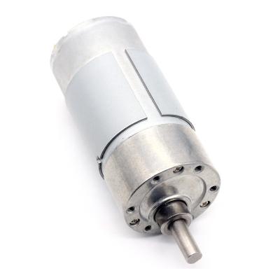 China ASLONG JGB37-555 12/24V 10-1280RPM 550rpm High Torque Reduction Motor Mini DC Reduction Motor 37mm Small Motor for sale