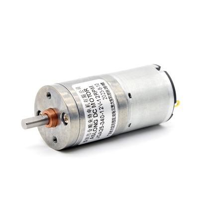 China ASLONG 25mm Intelligent Robot Micro DC Reduction Motor JGA25-340 12V 16-1818RPM High Torque Micro Geared Dc Motor for sale