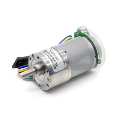 Cina Micro DC a bassa velocità piccolo motore 12V/24V JGB37-3530A optoelettronica Encoder Motore di decelerazione 24v Dc Motor Encoder in vendita
