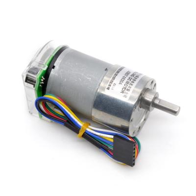 Cina Micro DC a bassa velocità piccolo motore 12V/24V JGB37-3530A optoelettronica Encoder Motore di decelerazione 24v Dc Motor Encoder in vendita