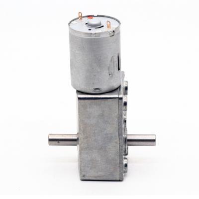 China Dc Worm Gear Dual Shaft Motor JGY-385S 6v/12V/24V Dc Worm Gear Motor 6v Geared Dc Motor for sale