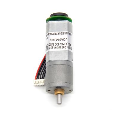 Cina 12V con codificatore JGA20-180B 12v Dc Motor con codificatore Piccolo motore 12v Dc in vendita