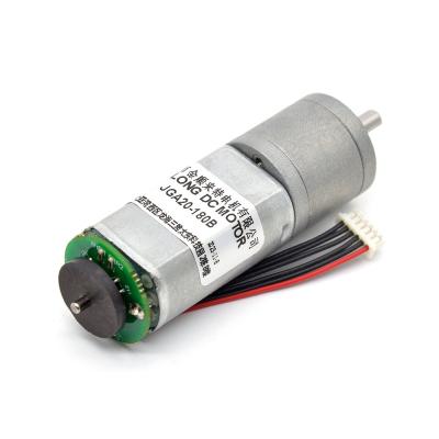 Cina 12V con codificatore JGA20-180B 12v Dc Motor con codificatore Piccolo motore 12v Dc in vendita