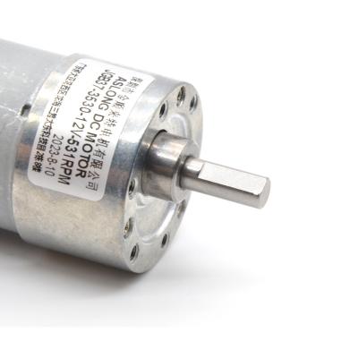 China DC Reduction Motor With Hall Encoder JGB37-3530GB 24V 12RPM 1:810 Small Motor Eccentric Shaft 24V Motor for sale
