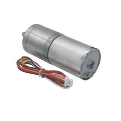 Κίνα Μικρός κινητήρας χαμηλού θορύβου 12V24V JGA25-2430 DC Μηχανή επιβράδυνσης χωρίς βούρτσα 12V Επιβράδυνση μικρός κινητήρας προς πώληση