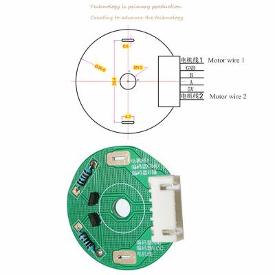 China 3650 DC Motor Accessories 11PPR Hall Bldc Encoder Magnetic Code Disc for sale