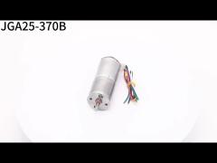ASLONG Hall Motor Encoder Reduction Motor JGA25-370B 12V 8.6-977RPM High Torque Dc Motor With Encoder Supplier Dc Motor