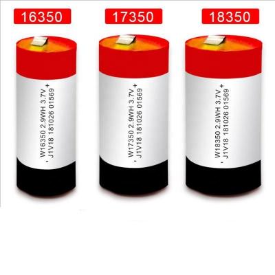 China bateria cilíndrica 18350 de 2.9Wh LiPo 17350 16350 para o cigarro de E à venda