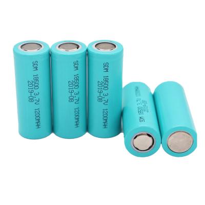 Κίνα ιονική μπαταρία 18500 λίθιου 3.7V 1200mAh κυλινδρική για το ηλιακό φως προς πώληση