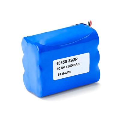 中国 医療機器のための10.8V 4.8Ah 18650李イオン電池のパック51.84Wh 販売のため