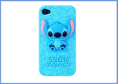 Cina Struttura accessoria del fumetto del punto del silicone 3D del telefono cellulare adorabile per IPhone 6 in vendita