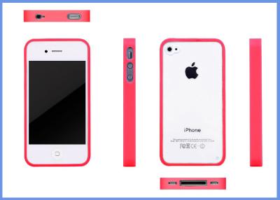 Cina Caso trasparente su ordinazione del telefono cellulare con la pagina media del silicone per il iPhone 4/5/5S/5C in vendita