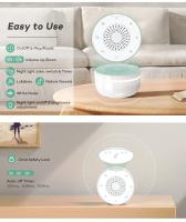 China 30 Sound White Noise Machine with Timer USB Rechargeable for sale
